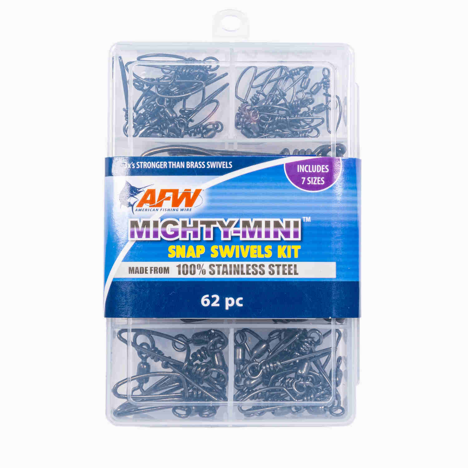 American Fishing Wire Mighty Mini Snap Swivels Kit - J&H Tackle