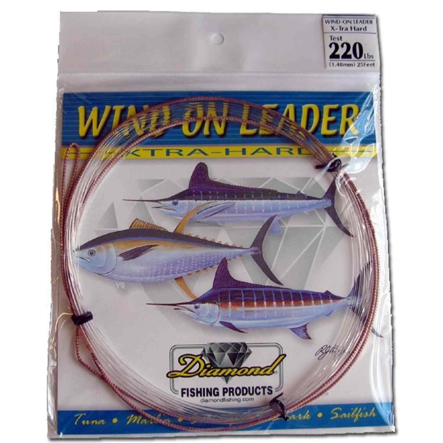 Diamond X-TRA Hard Wind-On Leaders - J&H Tackle