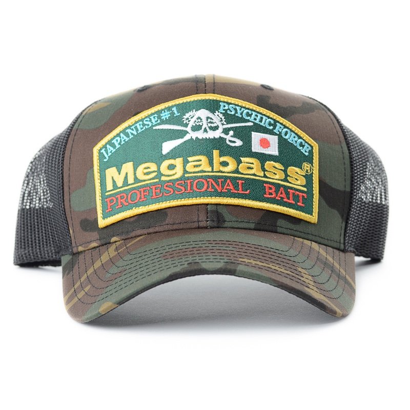 Megabass Camo Throwback Snapback Hat - J&H Tackle